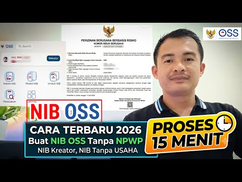CARA MEMBUAT NIB MELALUI OSS 2026, CARA MEMBUAT NIB ONLINE, CARA MEMBUAT NIB KREATOR, BUAT NIB OSS