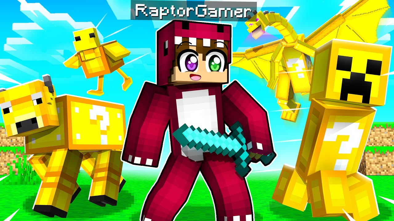 ANIMALES de LUCKY BLOCKS EN MINECRAFT 😱 RAPTOR ROLEPLAY MINECRAFT - YouTube