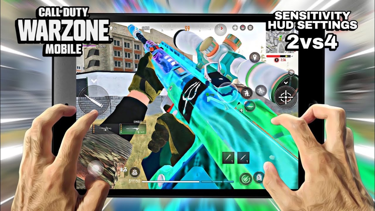 WARZONE MOBILE – 3GB RAM GAMEPLAY+SENSITIVITY AND HUD SETTINGS – IPAD 9 ...
