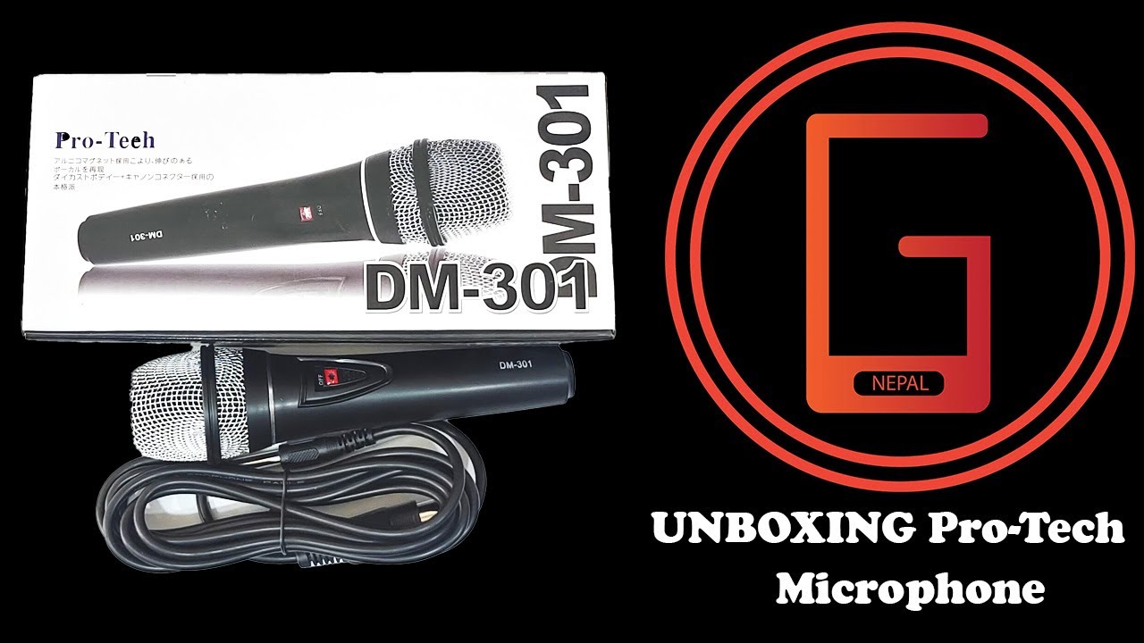 Pro-Tech DM-301 Professional Dynamic Microphone For Karaoke/Vocal ...