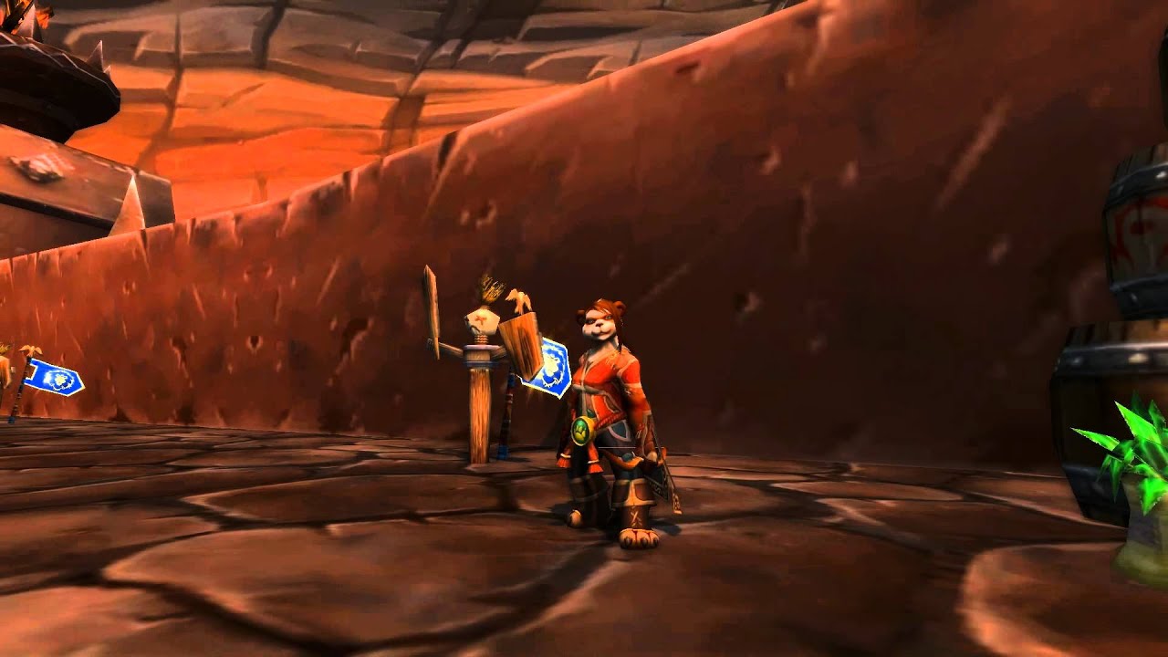 Mists of Pandaria Beta - Female Pandaren Hunter shooting animations ...