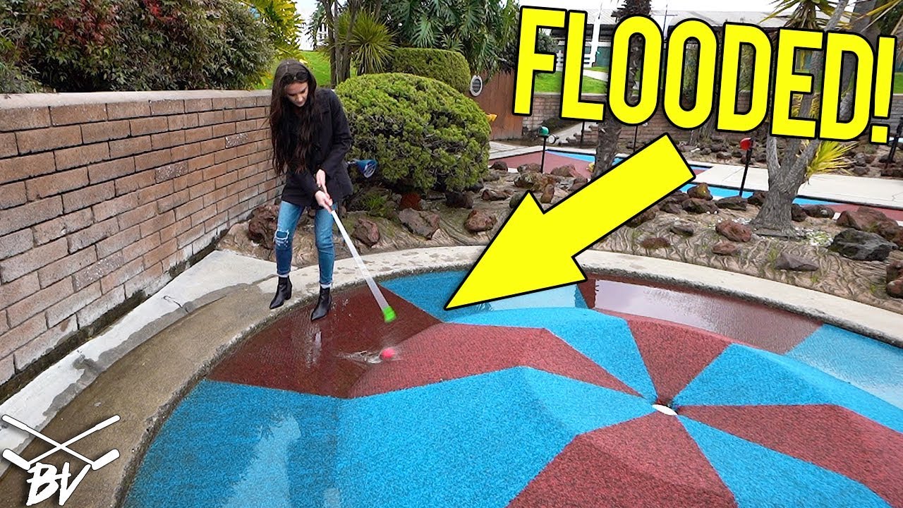WHAT ARE WE SUPPOSED TO DO NOW?! - FLOODED VOLCANO AND DOUBLE MINI GOLF ...