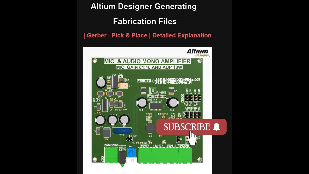 How To Generate Fabrication Files In Altium Designer | Gerber | Pick ...
