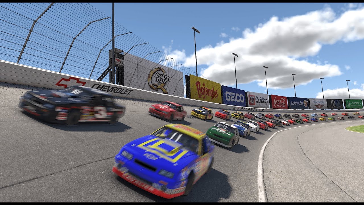 iRacing NASCAR Mini Stock AI at Atlanta - YouTube