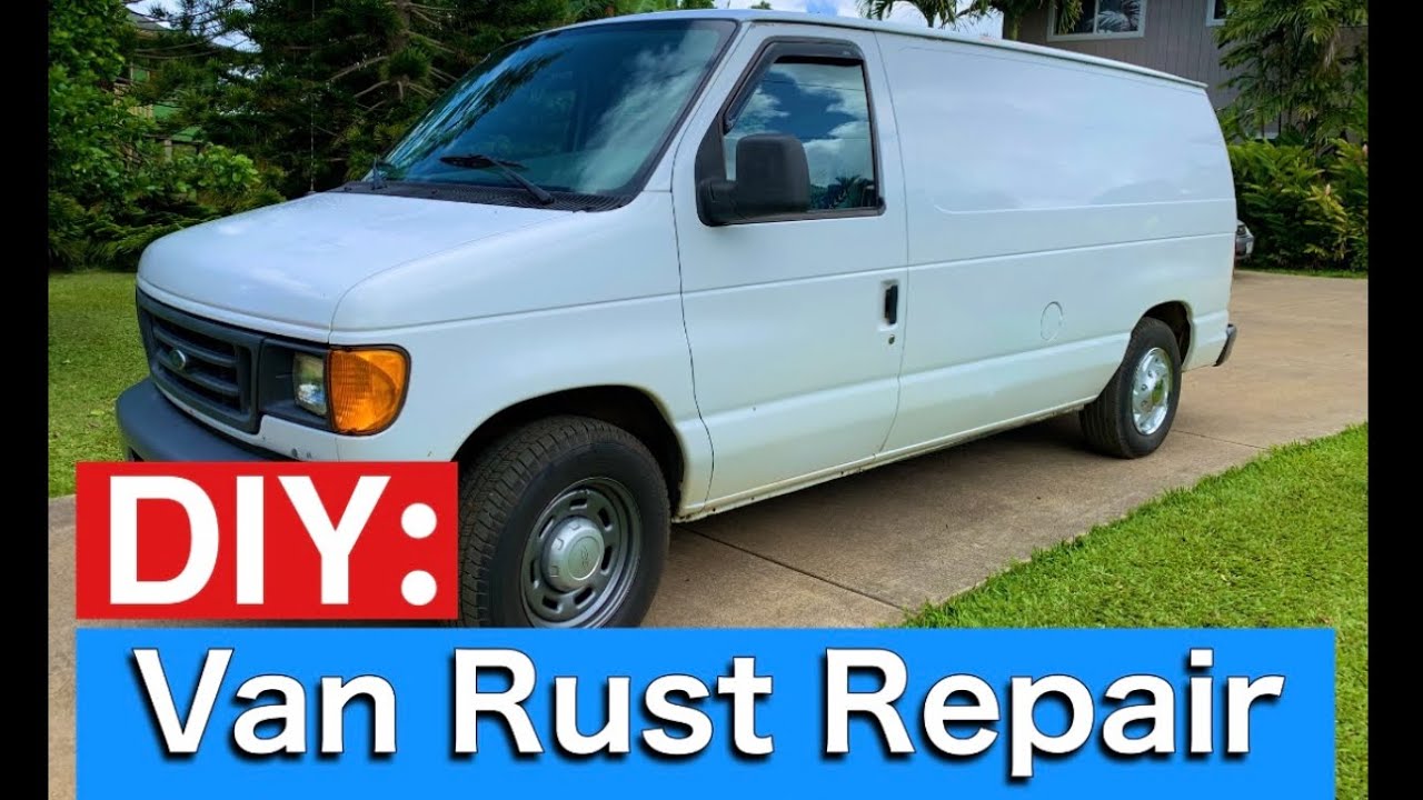 DIY: Holes in VAN ROOF || RUST REPAIR Part 1 #vanbuild - YouTube