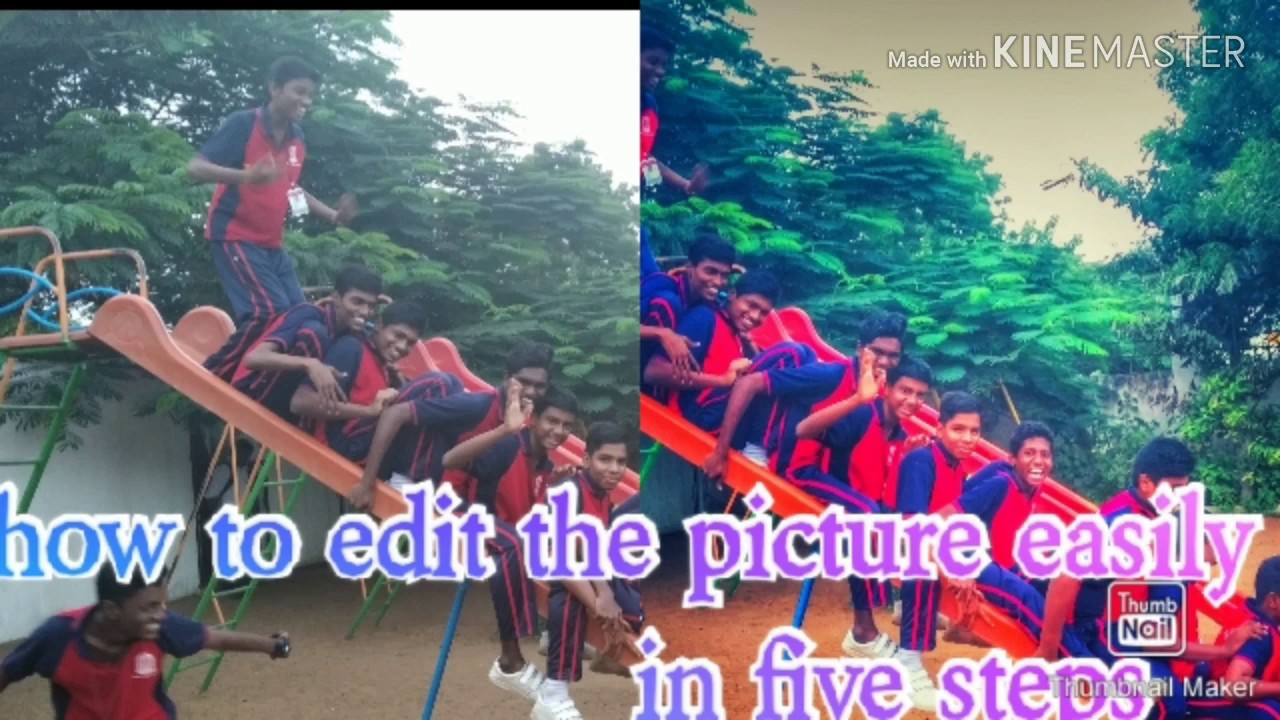 how to easily edit the picture in five steps - YouTube