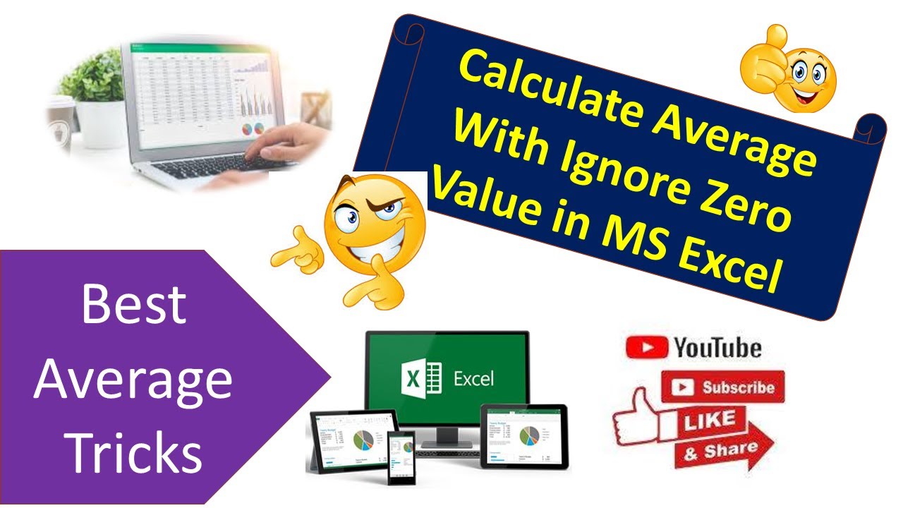 Best Average Tricks Calculate Average With Ignore Zero Value In MS Best Average Tricks Calculate Average With Ignore Zero Value In MS