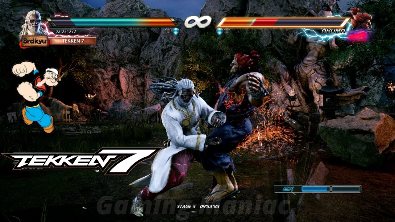 Tekken 7 | Gameplay | Fighting Game | Leroy vs Akuma | Gaming Maniac ...
