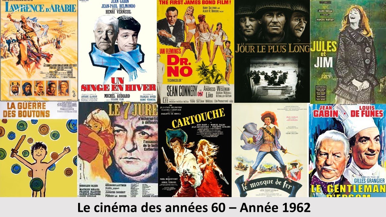 Meilleurs films des années 60 - Année 1962 - YouTube
