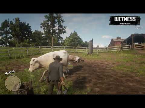 RDR2 - Killing all cows in the farm