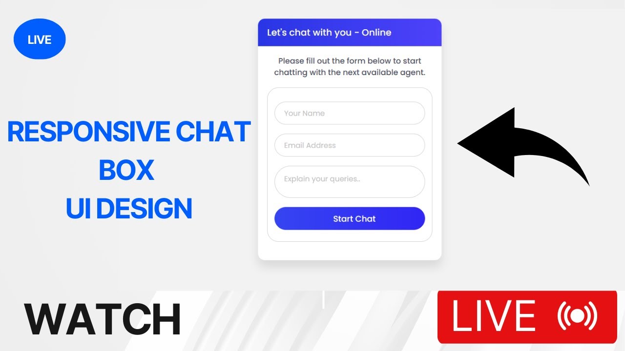Responsive Chat Box Ui Design Html Cssandjs Youtube 
