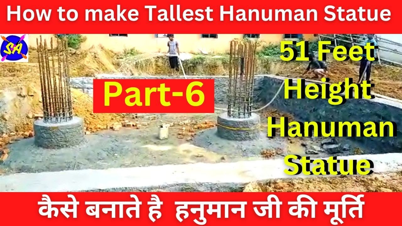 How to Make the Tallest Hanuman Statue | 51 Feet Height Hanuman Statue ...