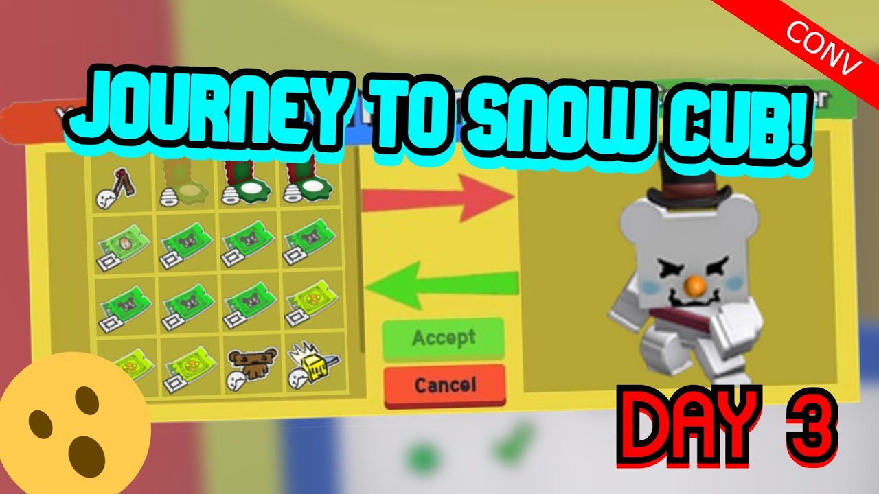🐻Journey to SNOW CUB! BEE SWARM TRADING MONTAGE!(3) ️INSANE VOUCHERS ...