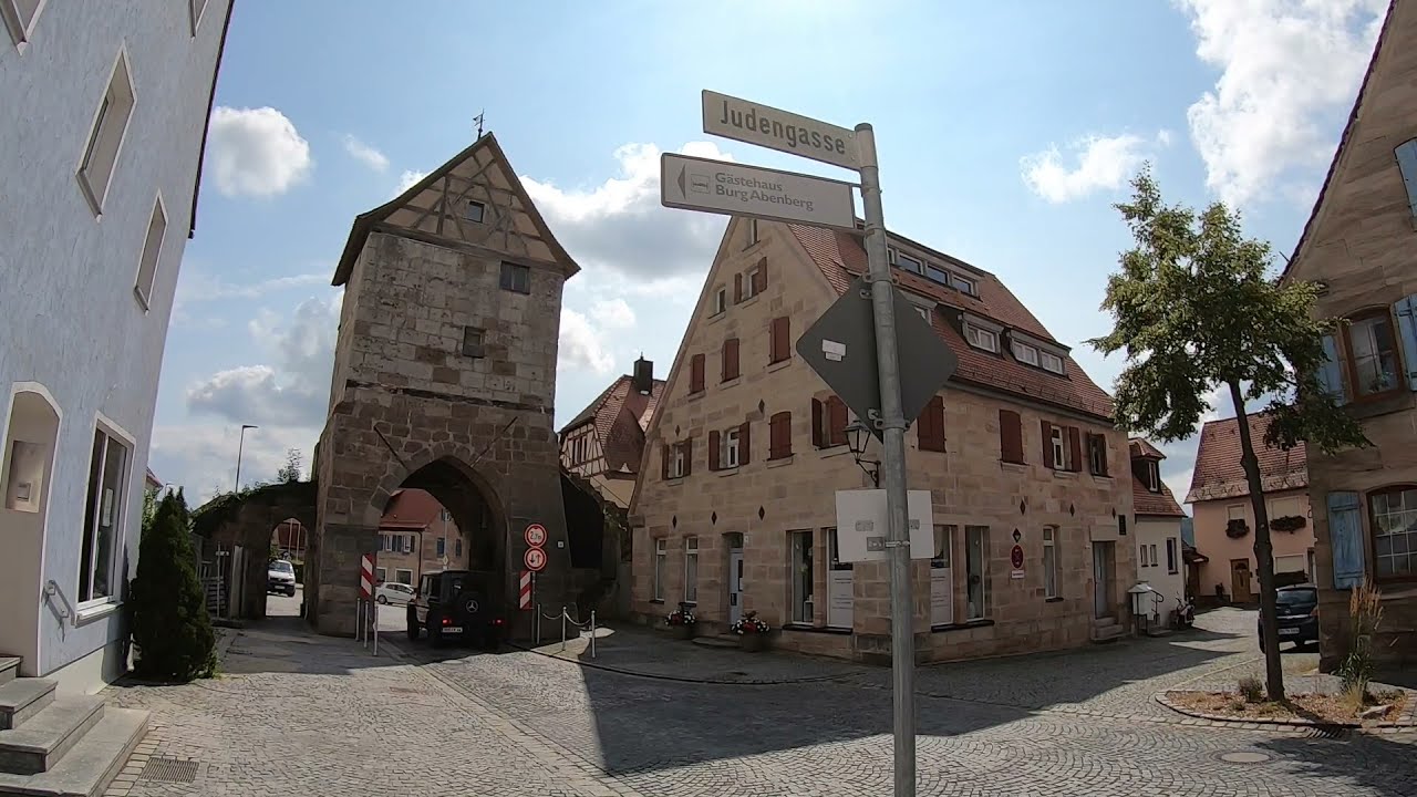 D: Abenberg. Mittelfranken. Eindrücke aus der Stadtmitte. August 2021 ...