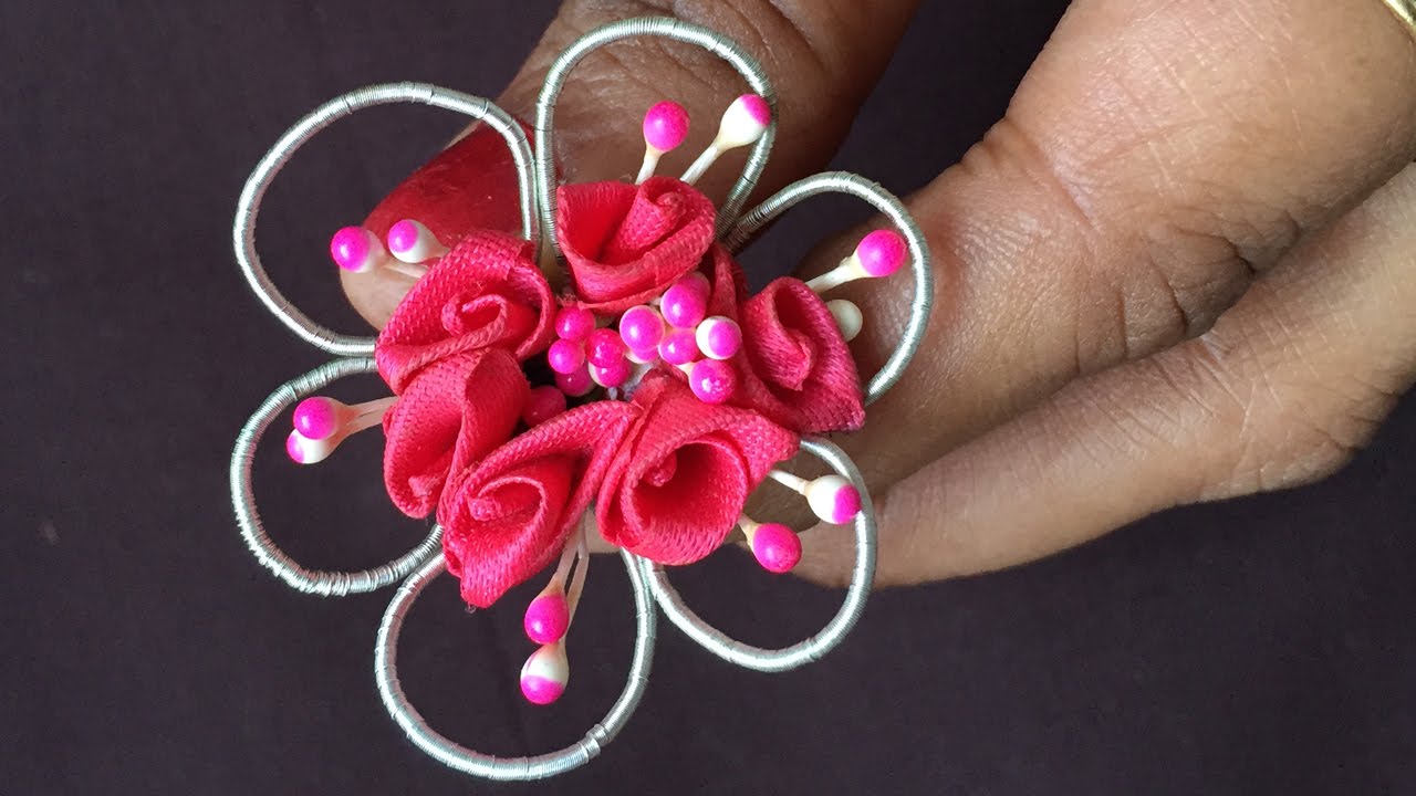 Simple, Basic Hair Brooch Tutorial 2016 | Being Creative - YouTube
