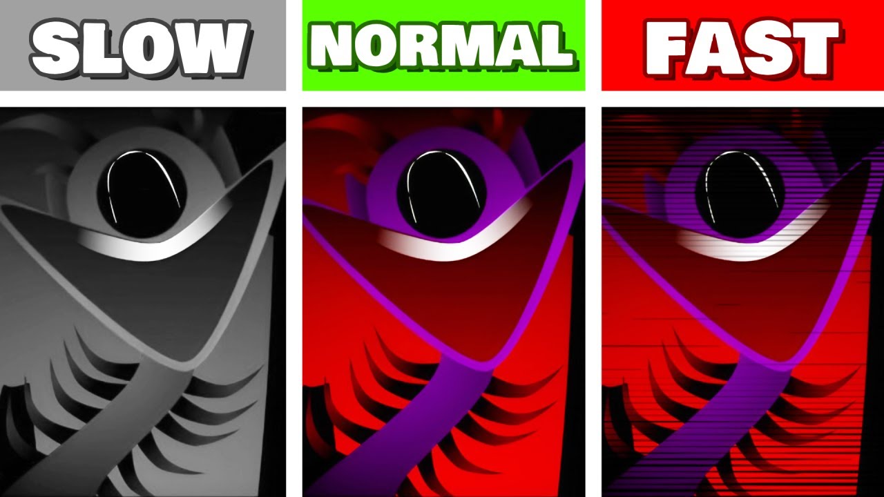 Sprunki Phase 9 ORIGINAL | Slow VS Normal VS Fast - YouTube