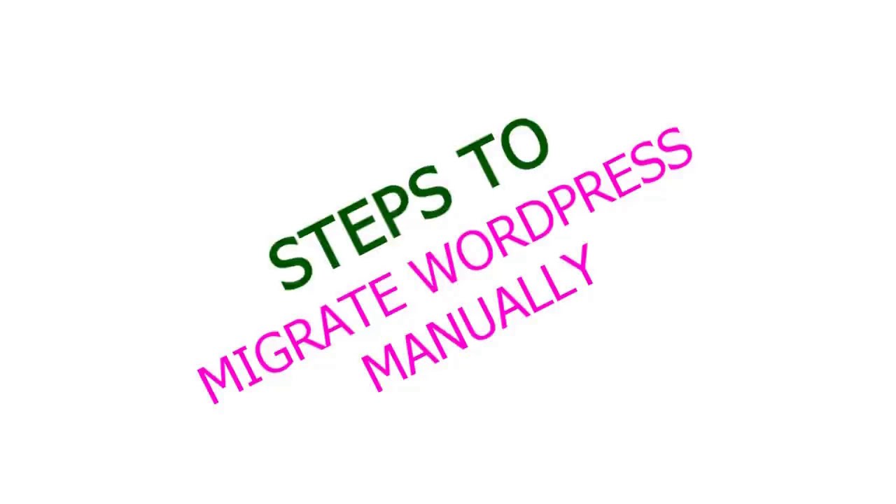 How To Migrate Wordpress Site Manually From One Site To Another YouTube how-to-migrate-wordpress-site-manually-from-one-site-to-another-youtube