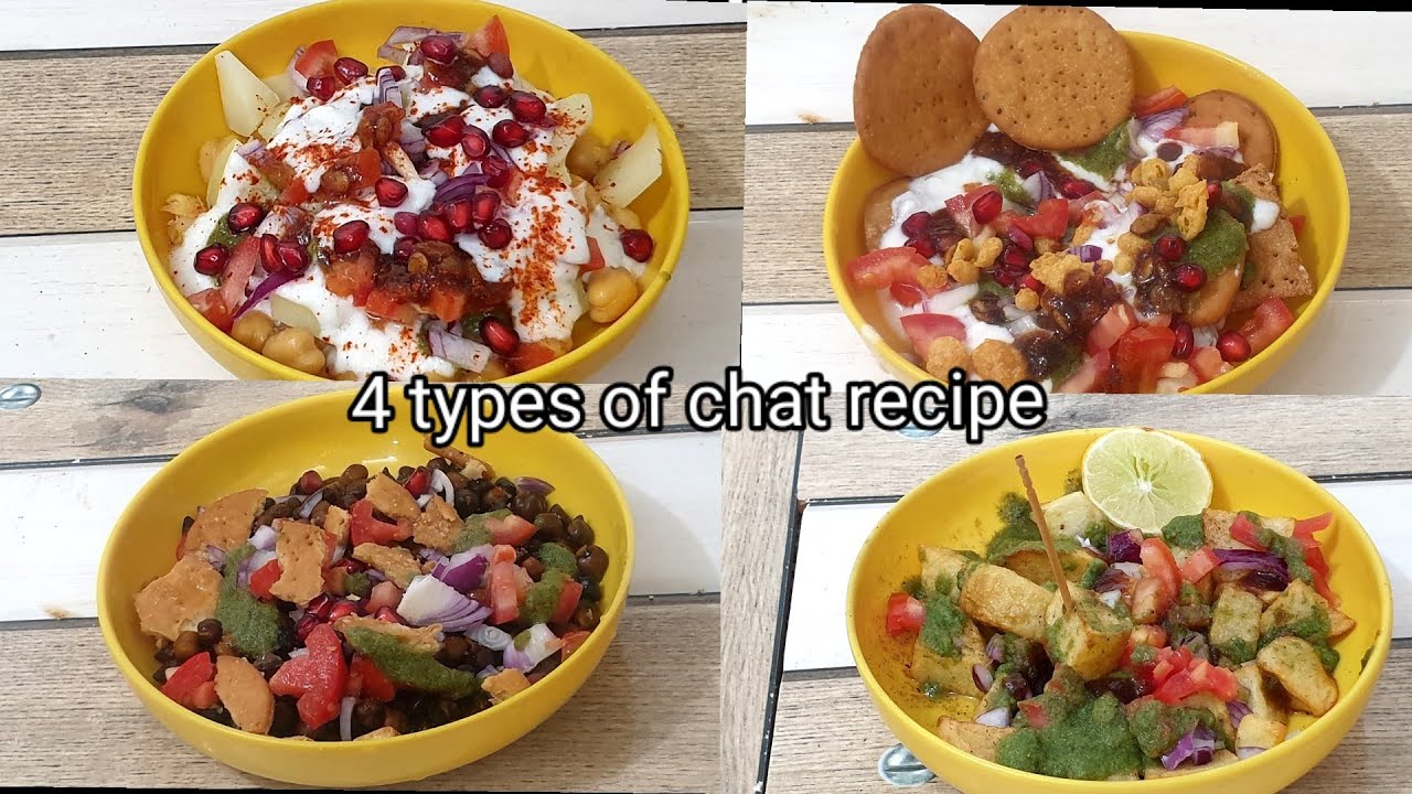 Ramdan special 4 types of chat #chat #ramjanrecipe #iftarrecipe - YouTube
