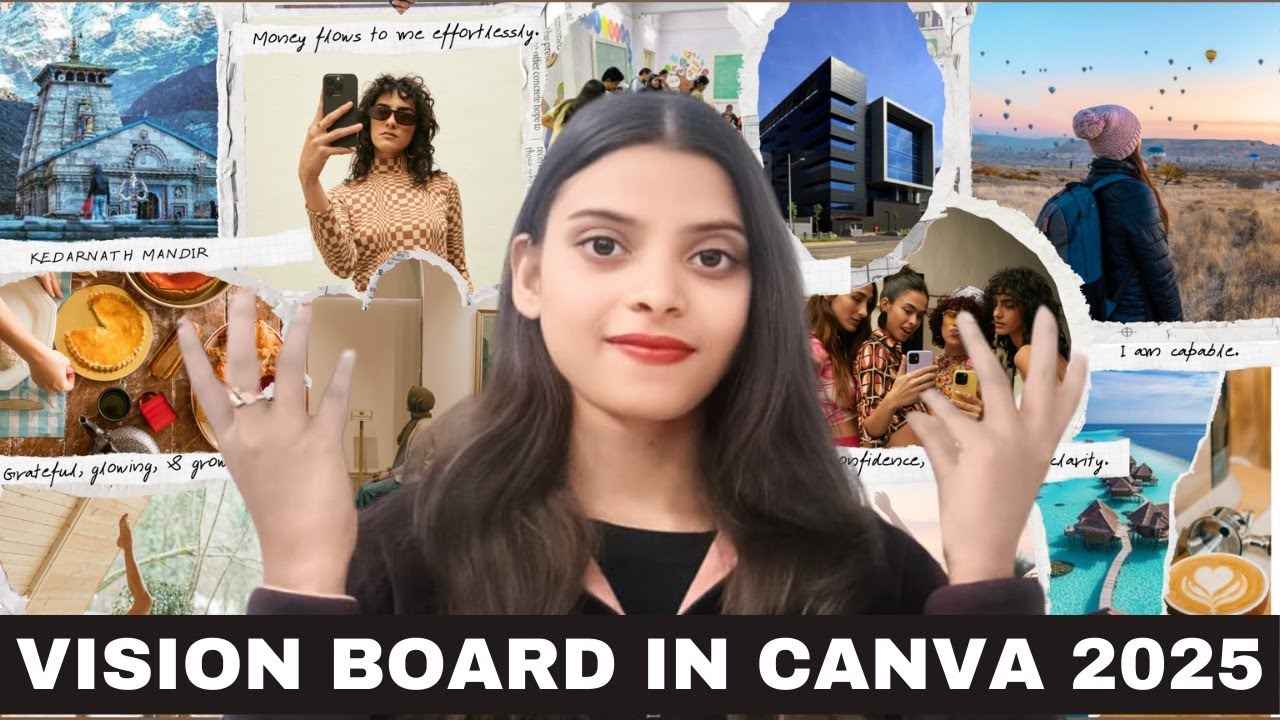 How To Create Vision Board In Canva - YouTube