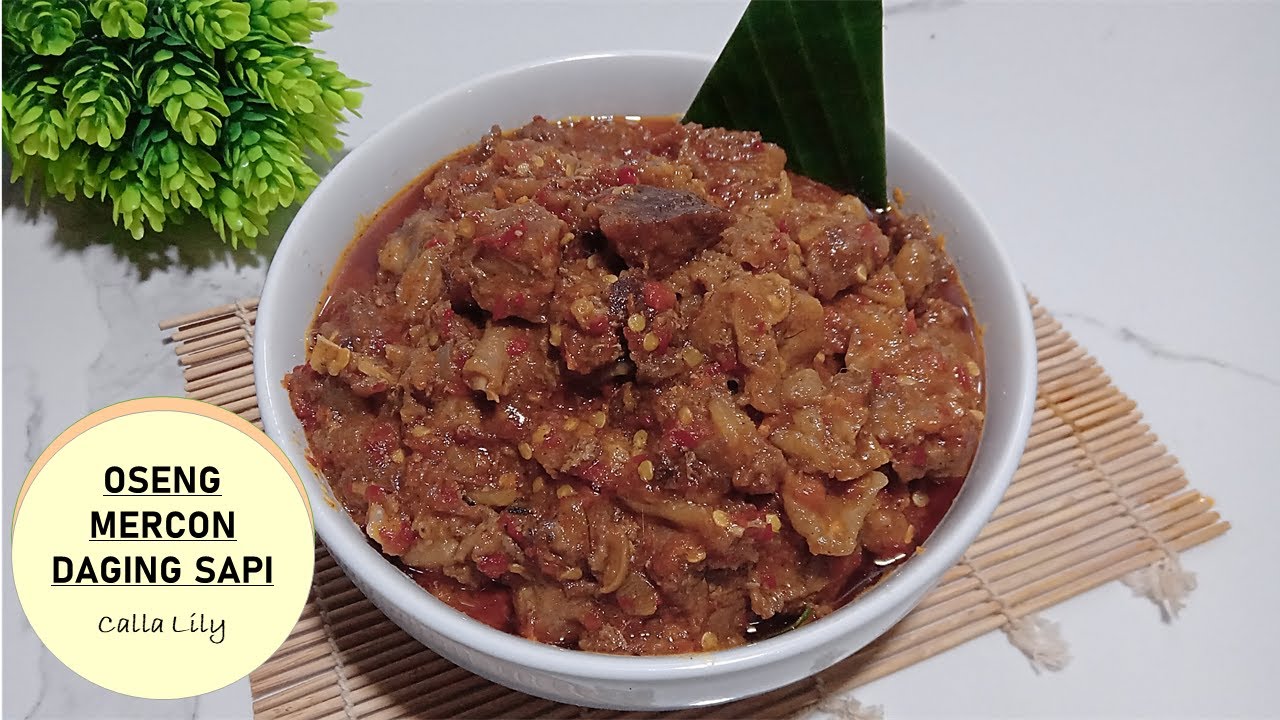 OSENG MERCON DAGING SAPI || SPICY BEEF STIR FRY By Calla Lily - YouTube