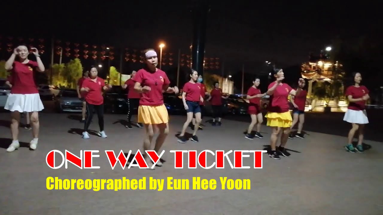 One Way Ticket line dance - YouTube