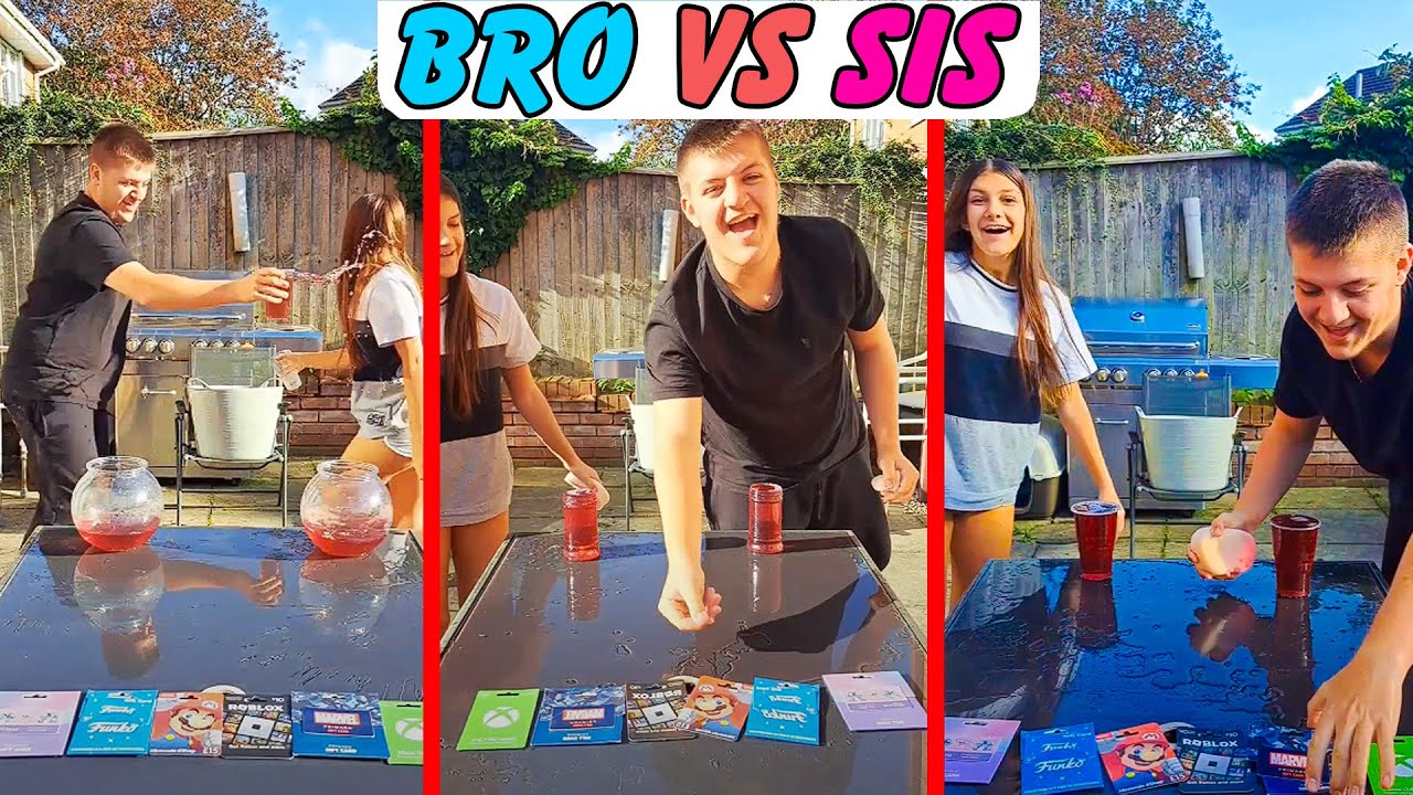 Bro Vs Sis Whos Fills Fastest Youtube