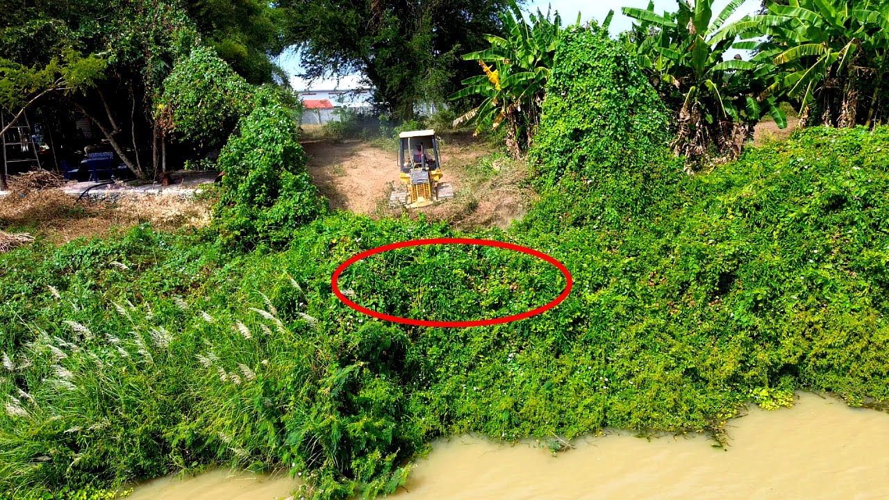 O.M.G..! (Day1)Amazing Technique Clearing Trash & Forest Near River ...