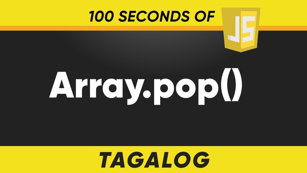 Arraypop In 112 Seconds Tagalog Youtube