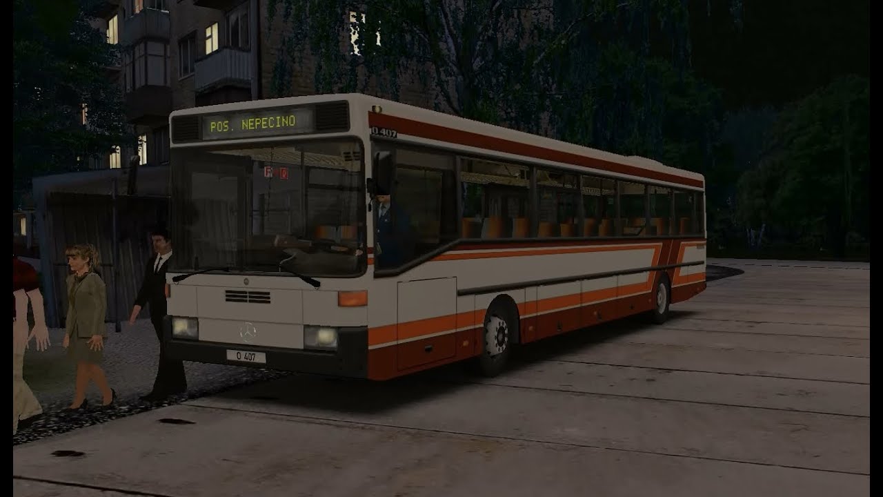 OMSI 2. Map Moges, Route 402, Mercedes-Benz O407 ZF. Part 1 - YouTube