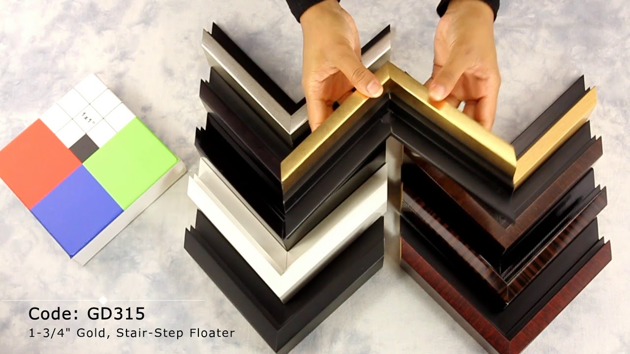 Corner Samples: Custom-made Canvas Floater Frames:1-3/4" Soho Float ...