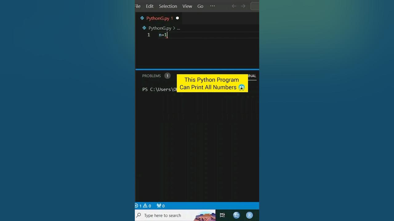 Trying To Print All Numbers In Python Using While Loop🔥 Pythonprogramming Youtube