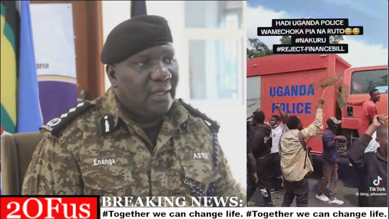 FRED ENANGA ATANGAZIZA KU MOTOKA ZA POLIISI YA UGANDA EZALABIDWAKO E ...