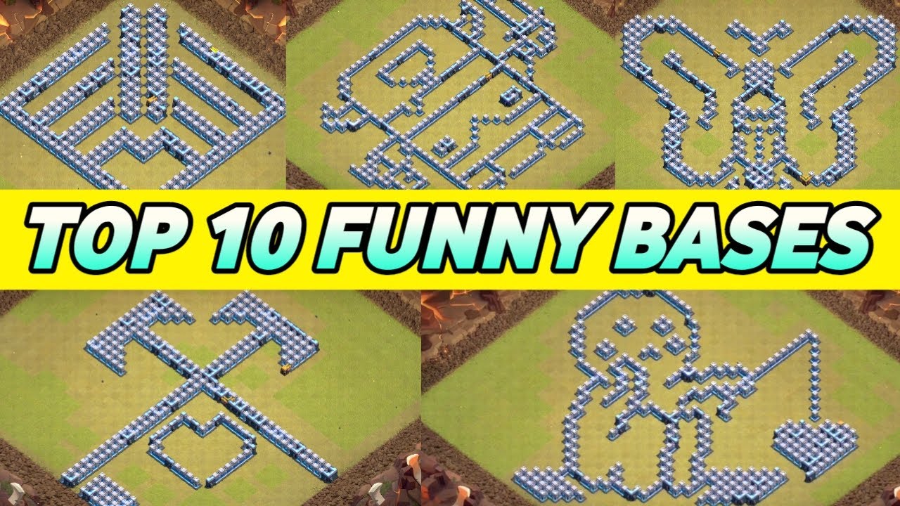 Best Top 10 Th14 Funny/Troll Bases With Link | Th14 Fun Base 2021 ...