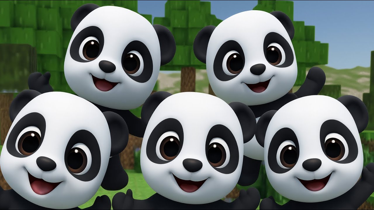 Five Little Pandas - Children Nursery Rhymes I Kids Songs I ...