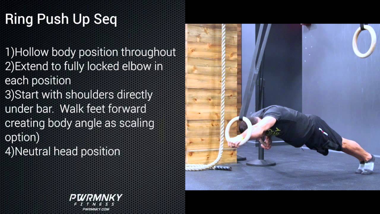 MONKEY METHOD Ring Push Up Seq - YouTube