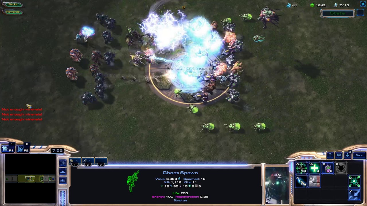 Starcraft 2 Custom 6 - Nexus Squadron Strike - YouTube