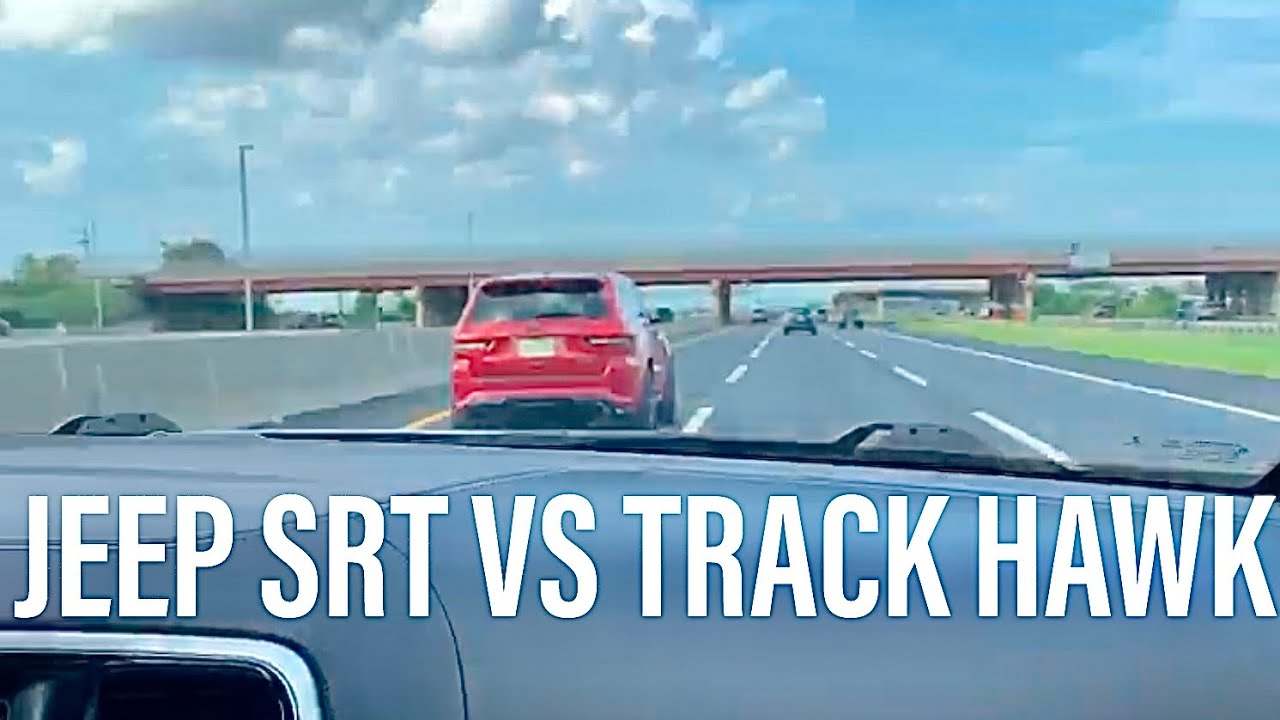 Jeep srt VS track hawk - YouTube