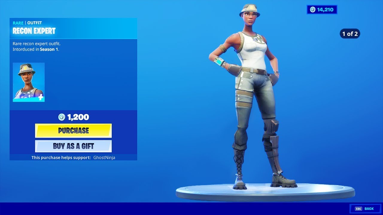 RECON EXPERT SKIN BACK in Fortnite! - YouTube