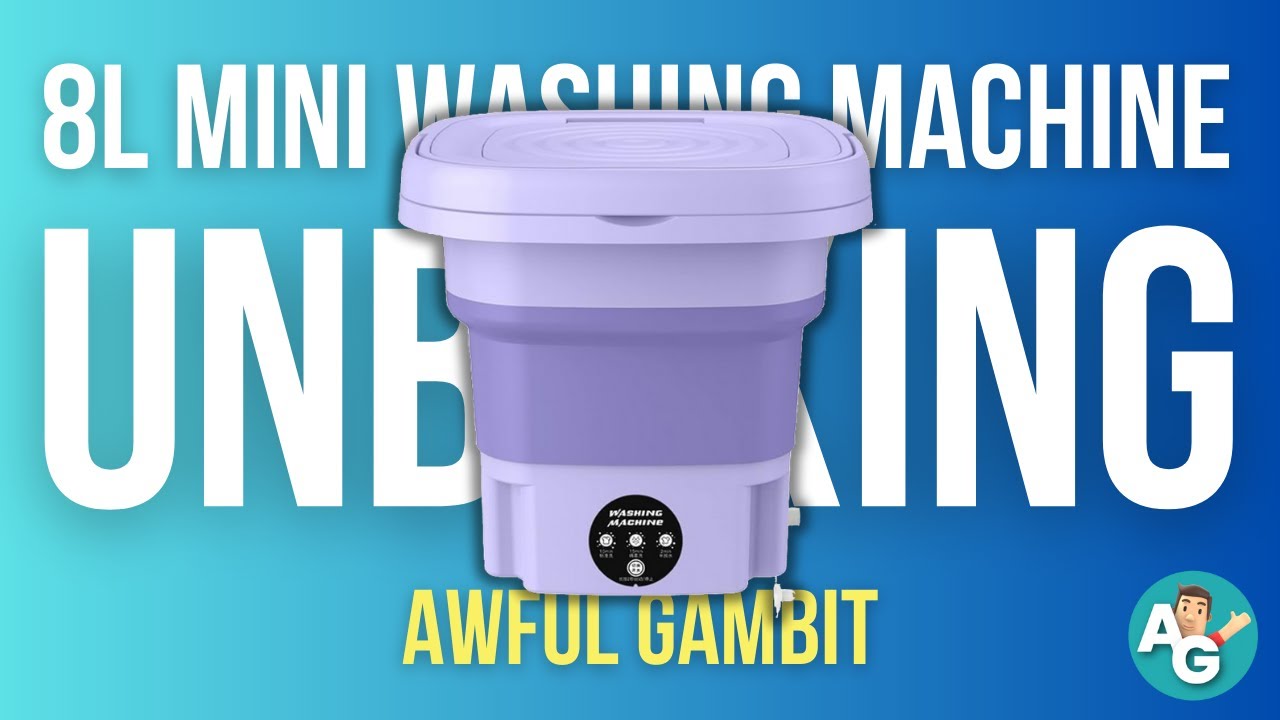 Temu 8L Portable Washing Machine- Unboxing & Review - YouTube
