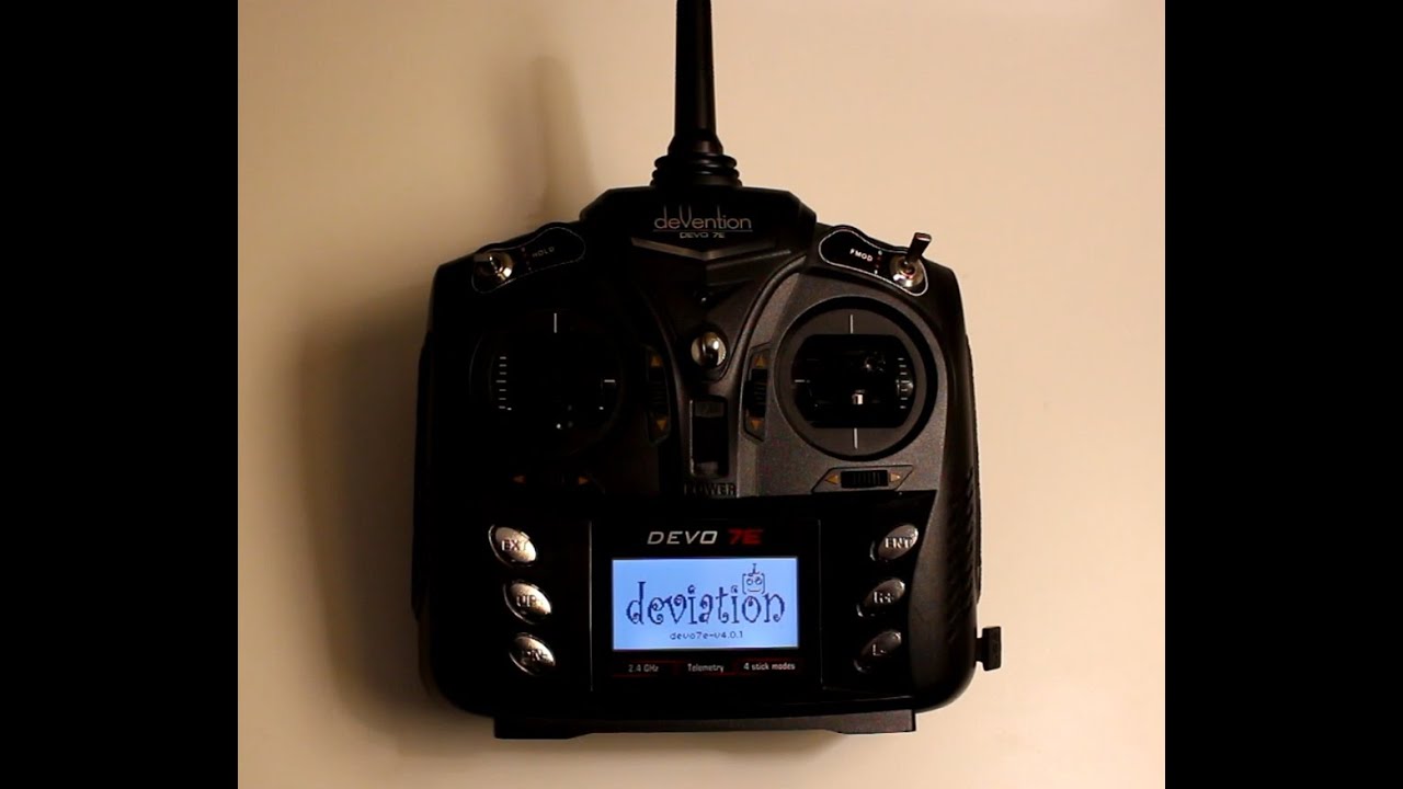 Flasher la radiocommande Walkera Devo 7E avec Deviation TX - YouTube