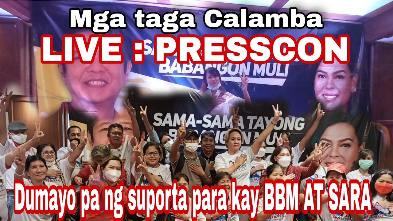 LIVE !! BBM / SARA DU30 PRESSCON - YouTube