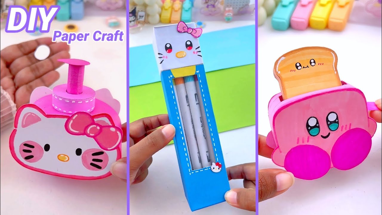 DIY Miniature Crafts Idea / Easy Craft Ideas / school hacks / mini ...