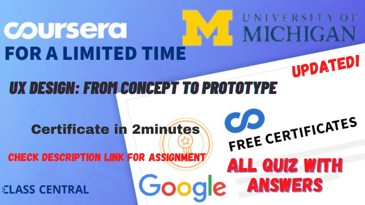 UX Design: From Concept to Prototype,(week1-4) All Quiz Answers.# ...