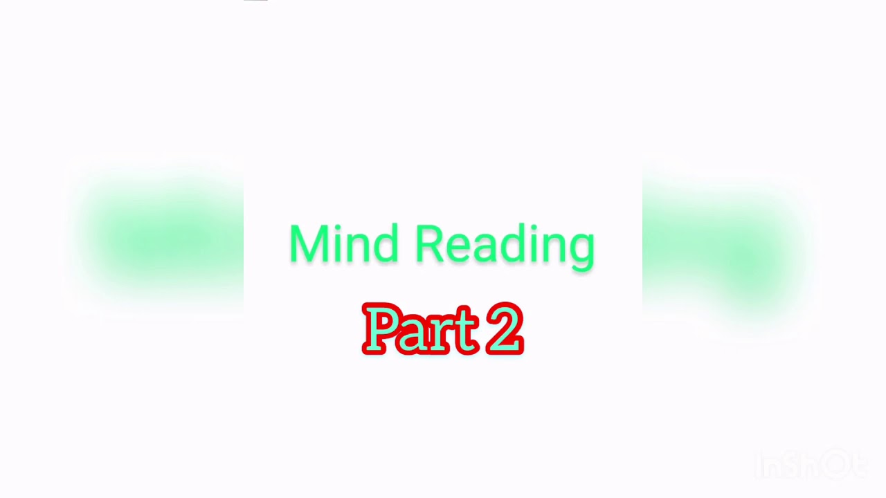 Mind Reading Part 2 | How to Play Mind Reading Game | Interesting ...