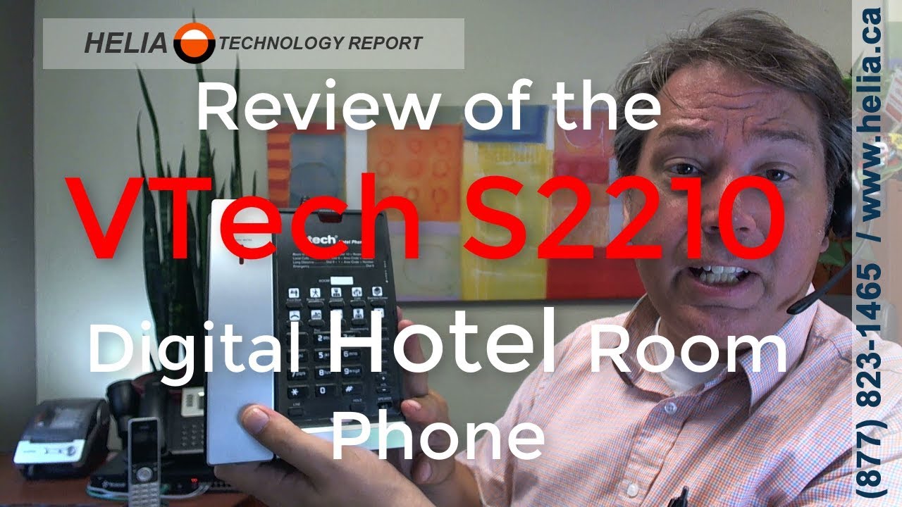 VTech CMS S2210 Digital Hotel Phones with Cordless Handset Review - YouTube