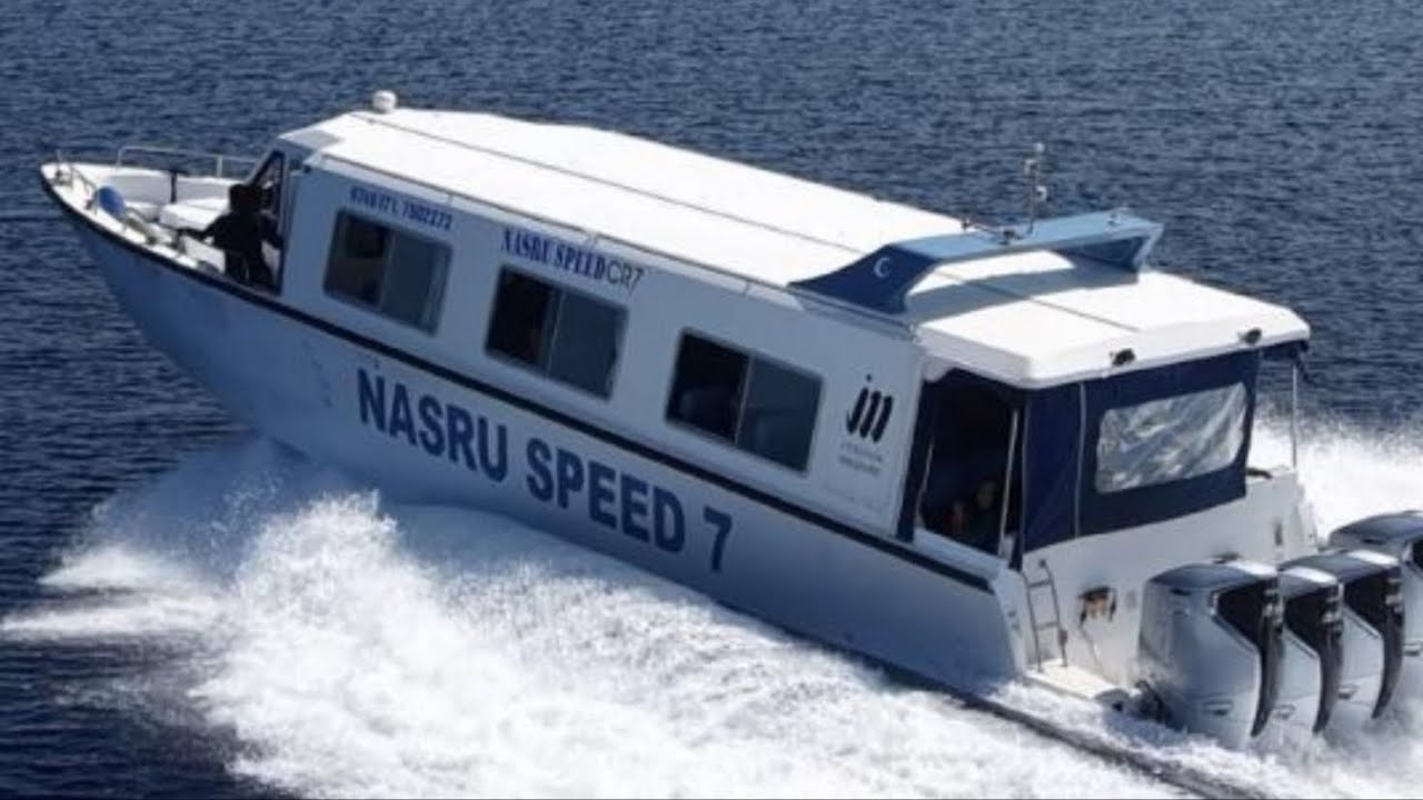 NASRU SPEED CR7 X NASRU SPEED 9 #maldives #speedboat - YouTube