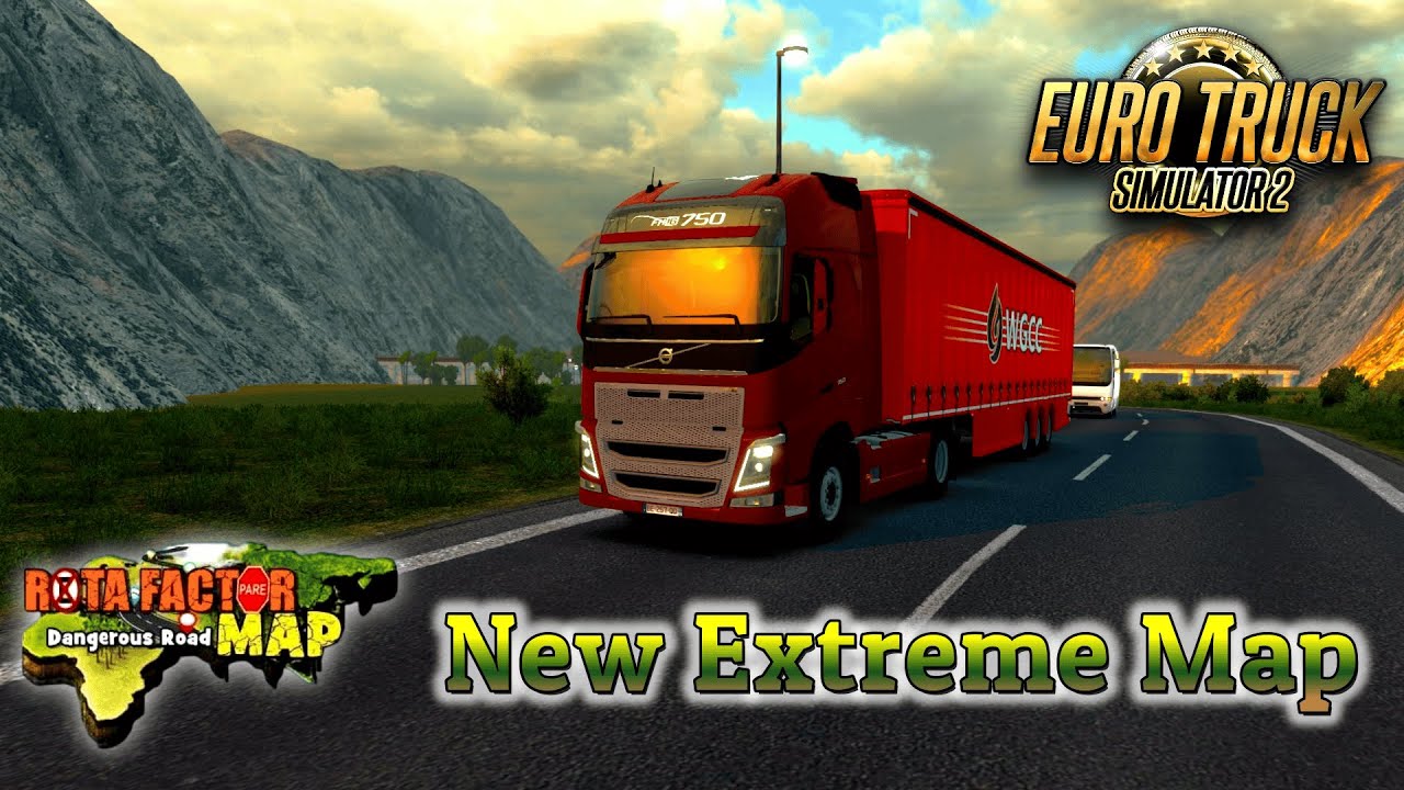New Extreme And Dangerous Roads Map Mod For 1.55 and 1.56 ETS2 - YouTube