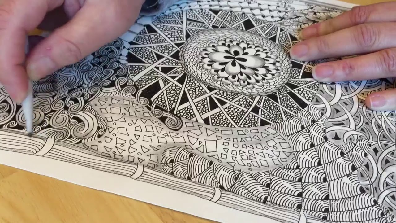 Zentangle Opus Shading 2017 - YouTube