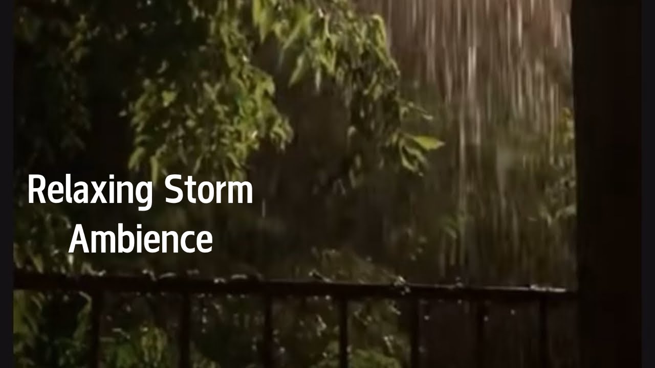 **Rain Sounds with Thunder | 1 Hour of Relaxing Storm Ambience** ⛈️ ...