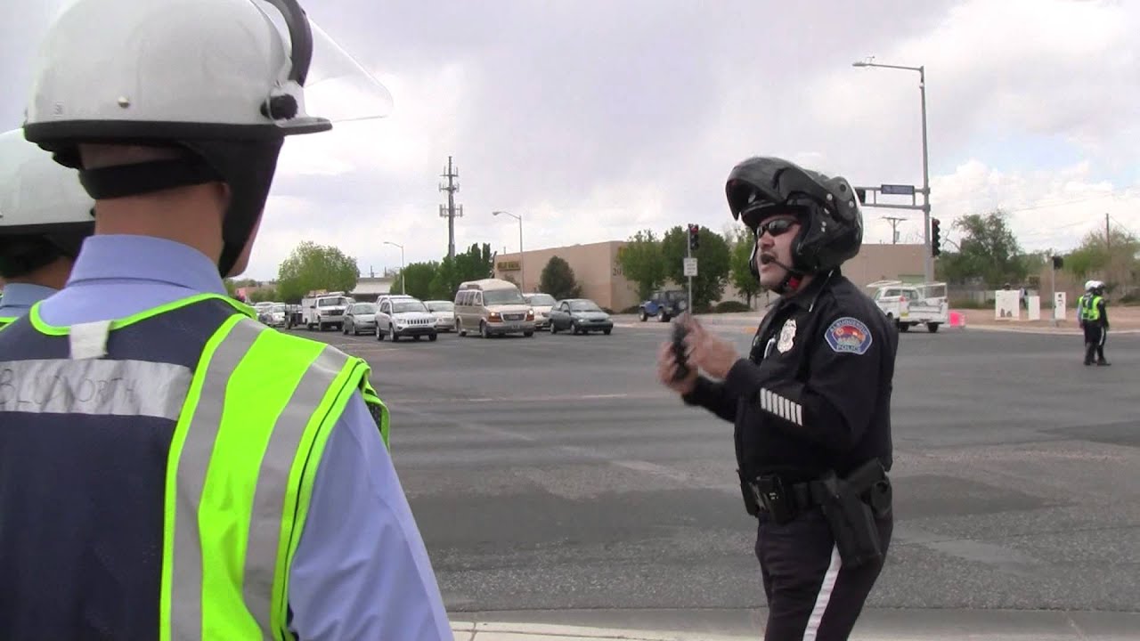 107th Albuquerque Police Academy Directing Traffic - YouTube